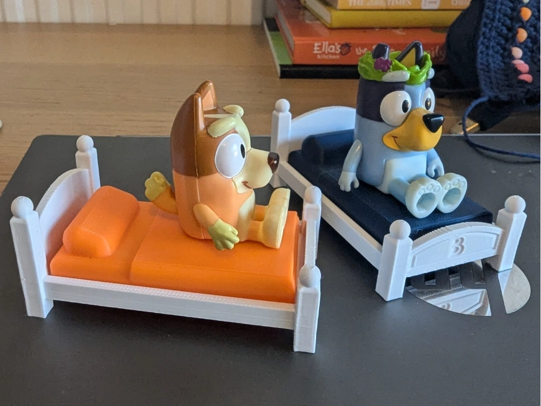 Bluey and Bingo Dollhouse Beds (Miniature/Model) 来自 GBCreative - MakerWorld