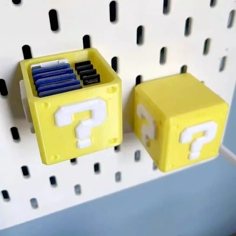 宜家洞洞板马里奥盒子SD和TF卡收纳Mario box for SD & TF cards 来自 舒生 - MakerWorld