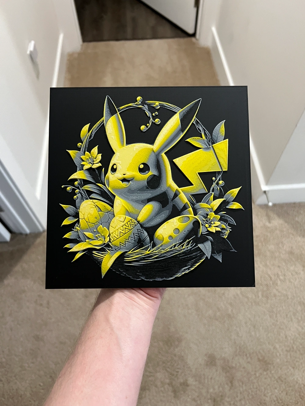 Easter Basket Pikachu Art Hueforge 来自 RP47 Designs - MakerWorld