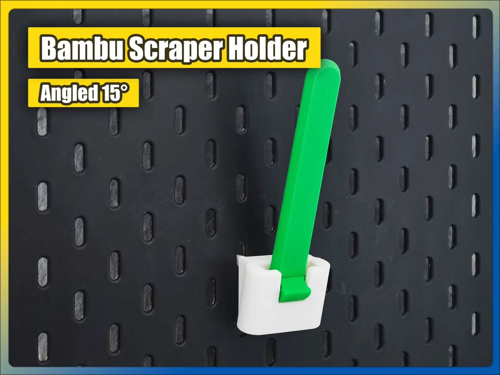 Skadis Angled Bambu Scraper Grip Holder 来自 AU3DMakerWorld：免费下载 3D 模型