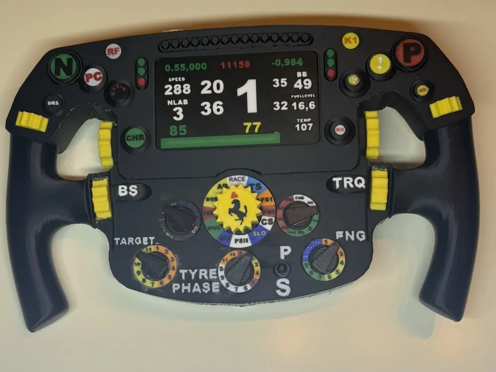 查尔斯·勒克莱尔 F1 方向盘 - 免费 3D 打印模型 - MakerWorld