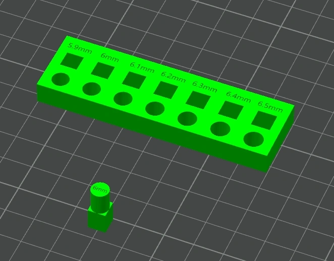 孔轴测试、打印精度测试 Hole axis test、Printing accuracy test 来自 小猫爱科研 - MakerWorld