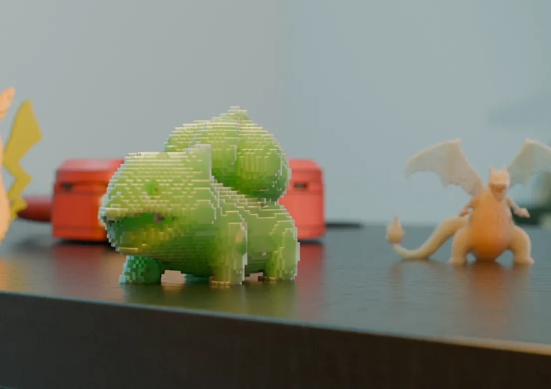 像素风格8bit妙蛙种子 来自 theStonefox MakerWorld：免费下载 3D 模型