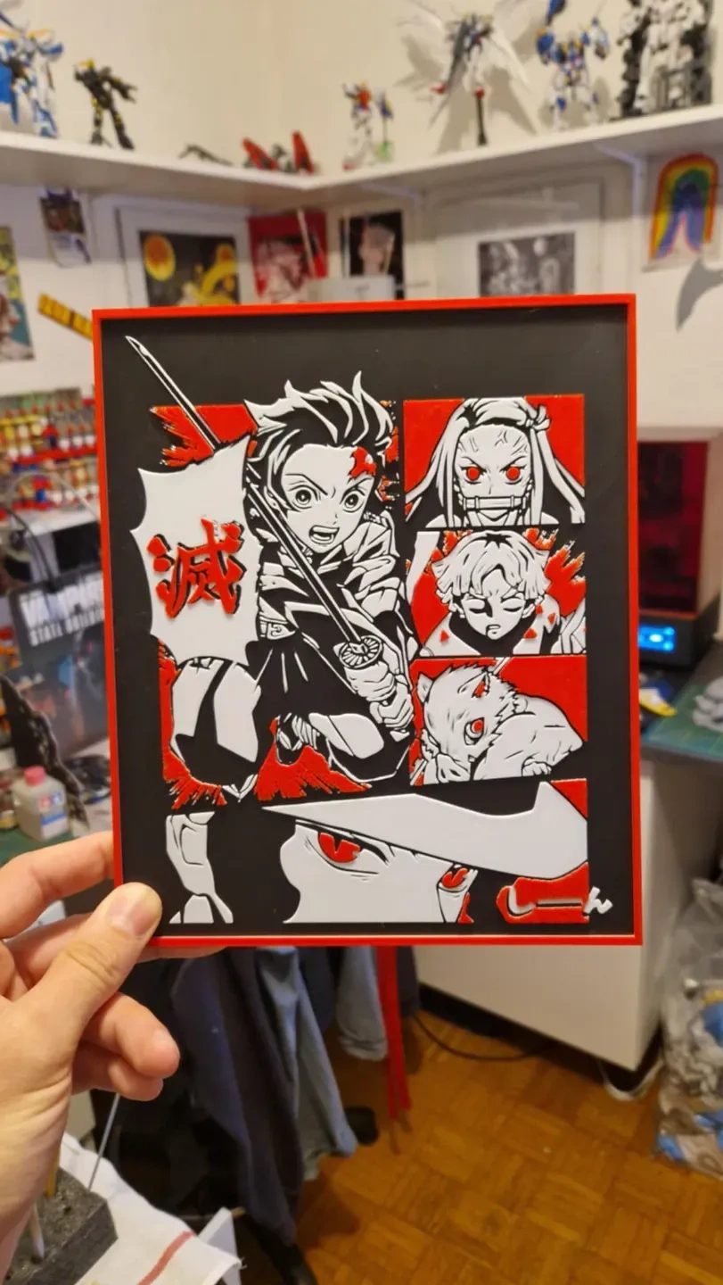 鬼灭之刃Hueforge 来自 Dakiren - MakerWorld