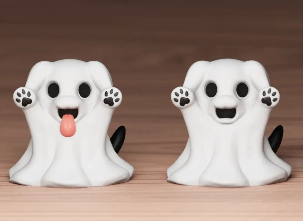 Cute Puppy Ghost Paw Halloween 来自 SnK3DD MakerWorld：免费下载 3D 模型