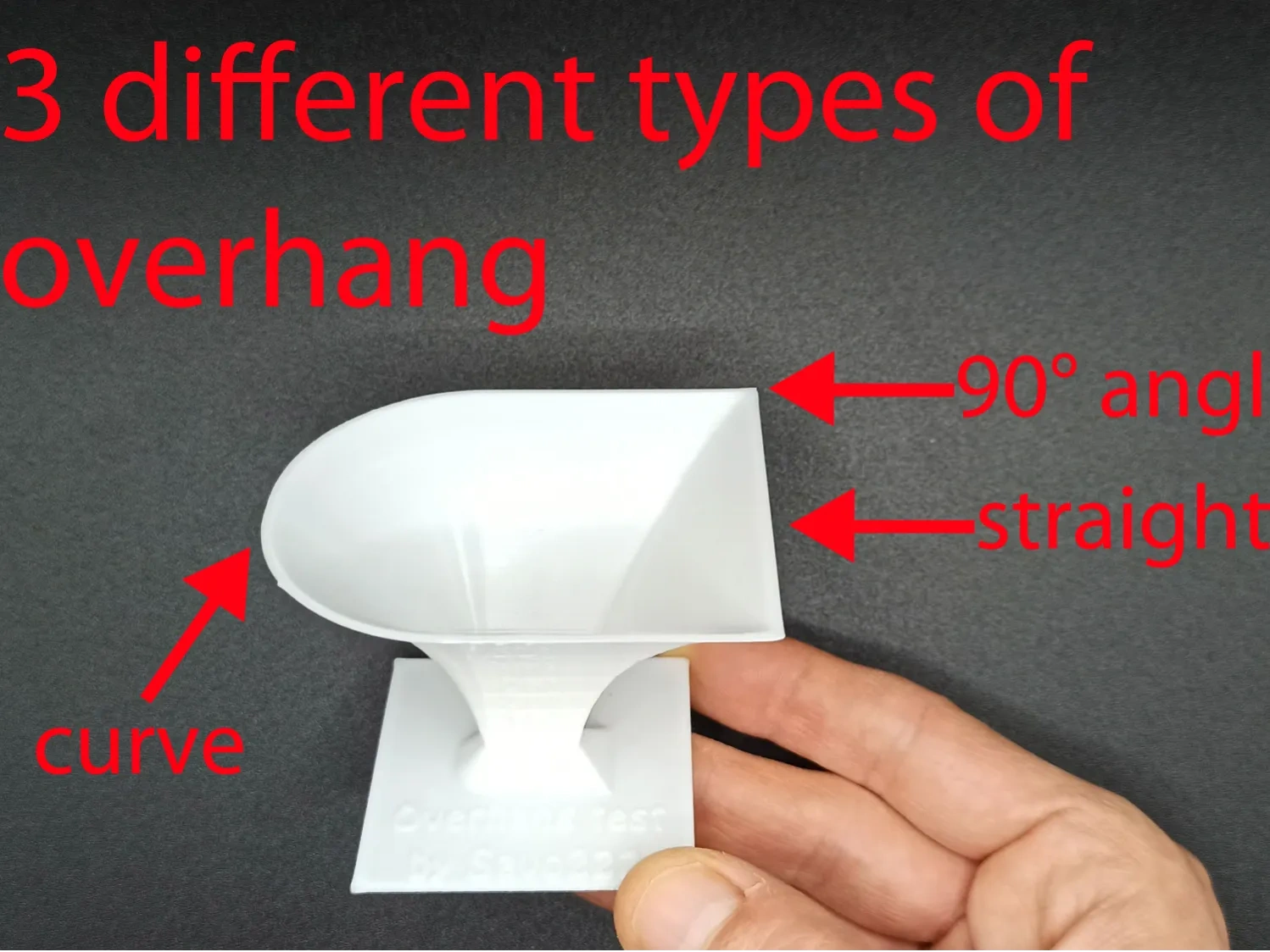 Overhang print test / benchmark 10° to 50° 来自 Savo222 - MakerWorld