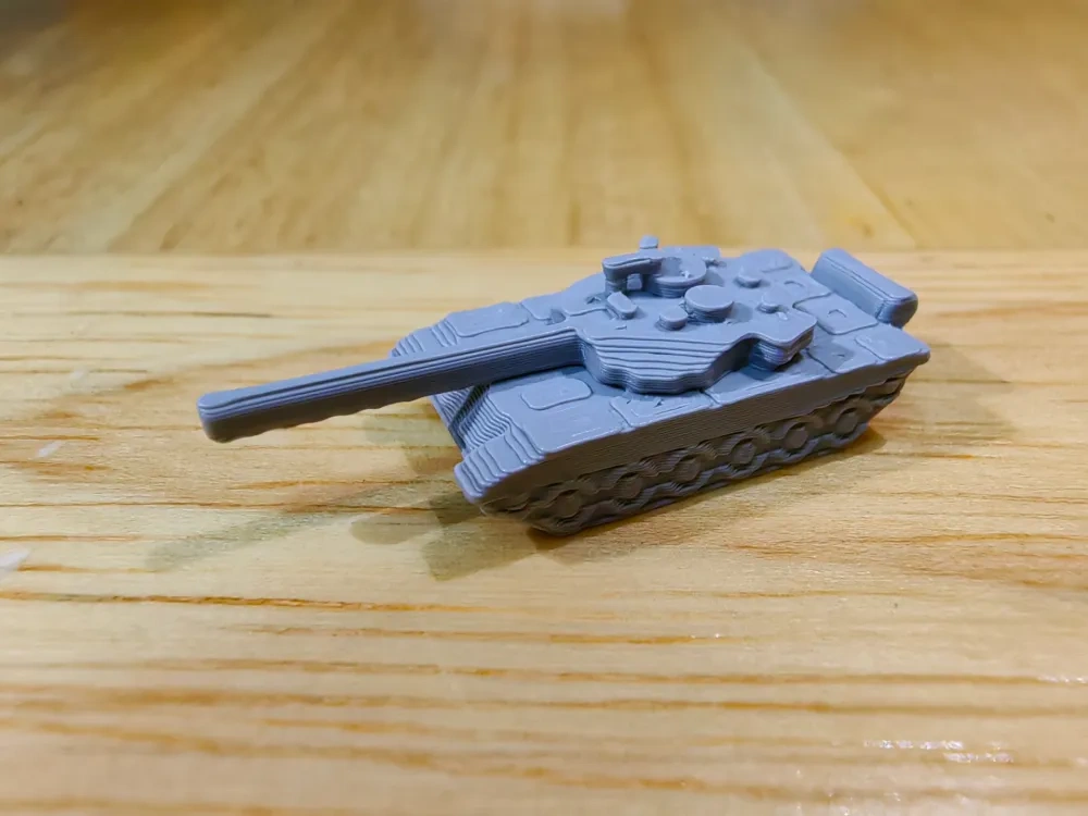 T90坦克-微缩版--全长29，用料1克 来自 天门计划 MakerWorld：免费下载 3D 模型