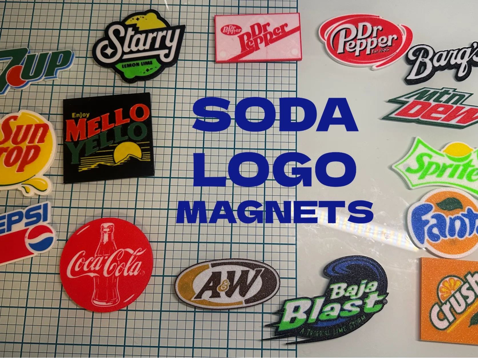Soda Brand Logo Magnets 来自 goldiesvinyl - MakerWorld