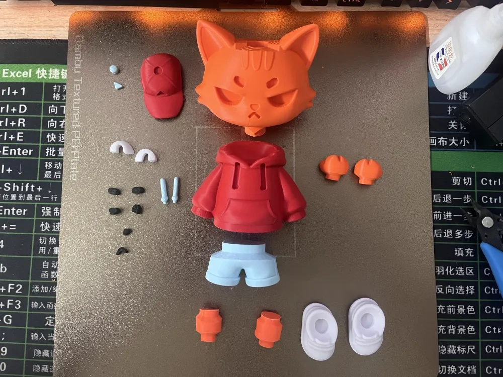 橘猫 来自 Rocket Luo MakerWorld：免费下载 3D 模型
