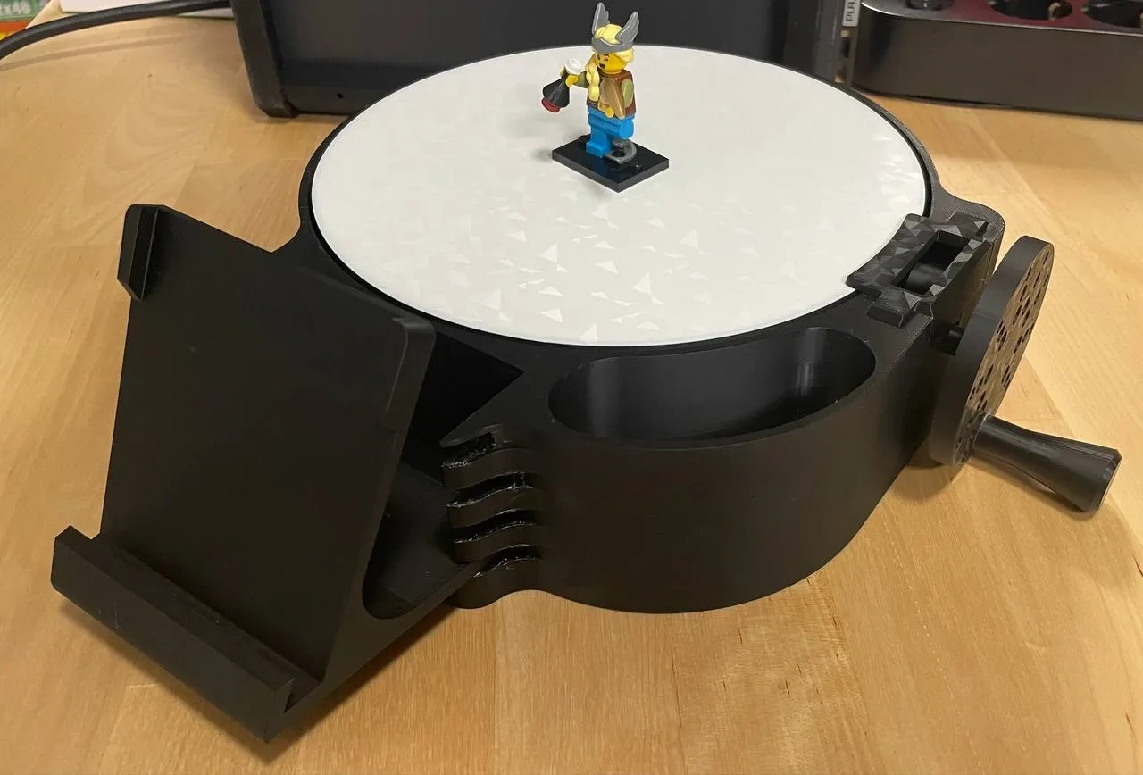 Hand crank turntable / 3D scanner table 二次创作 - 来自 ABDELatMakerWorld：免费 ...