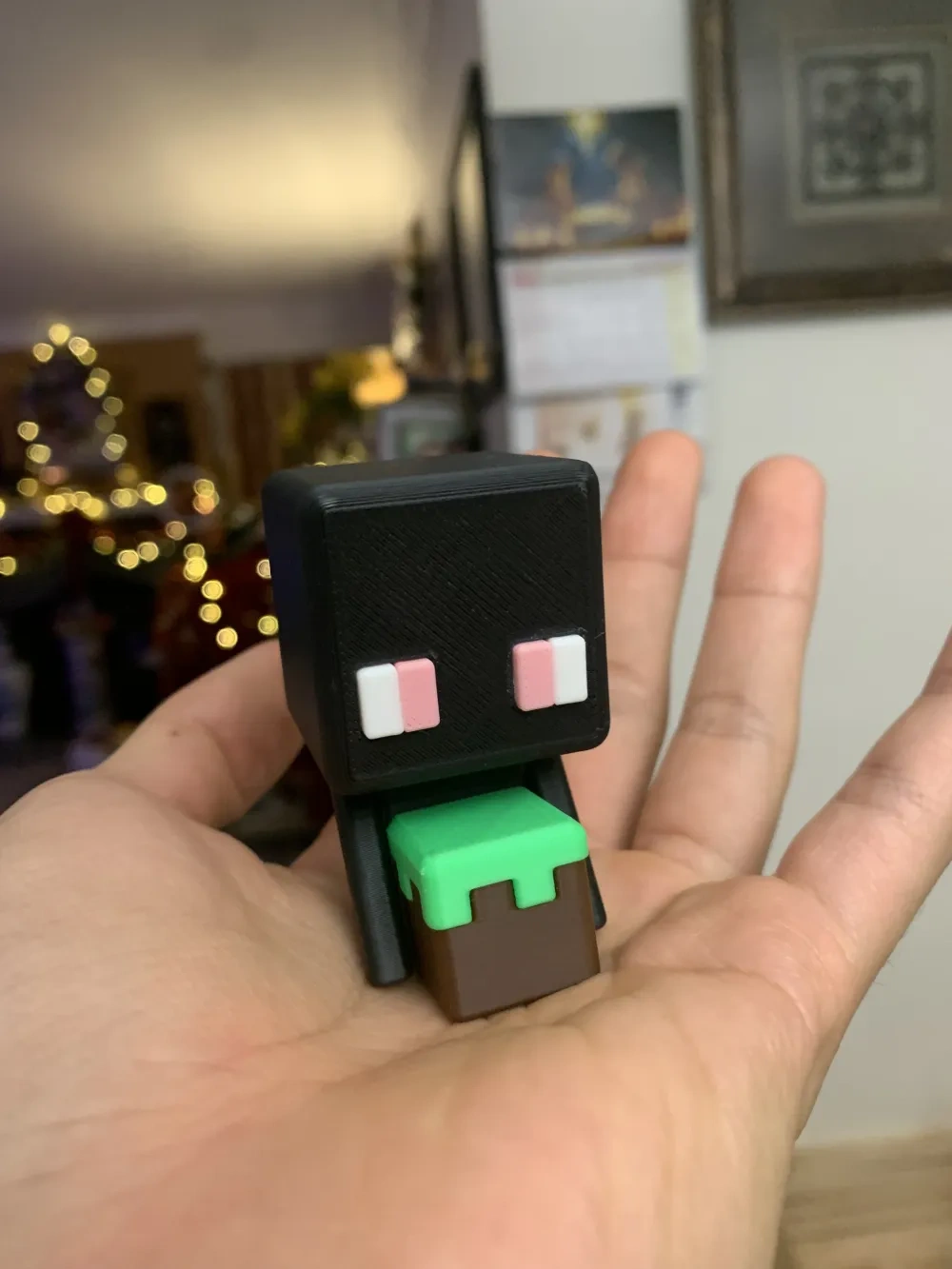 无需 AMS 可爱的我的世界末影人手办 - 免费 3D 打印模型 - MakerWorld