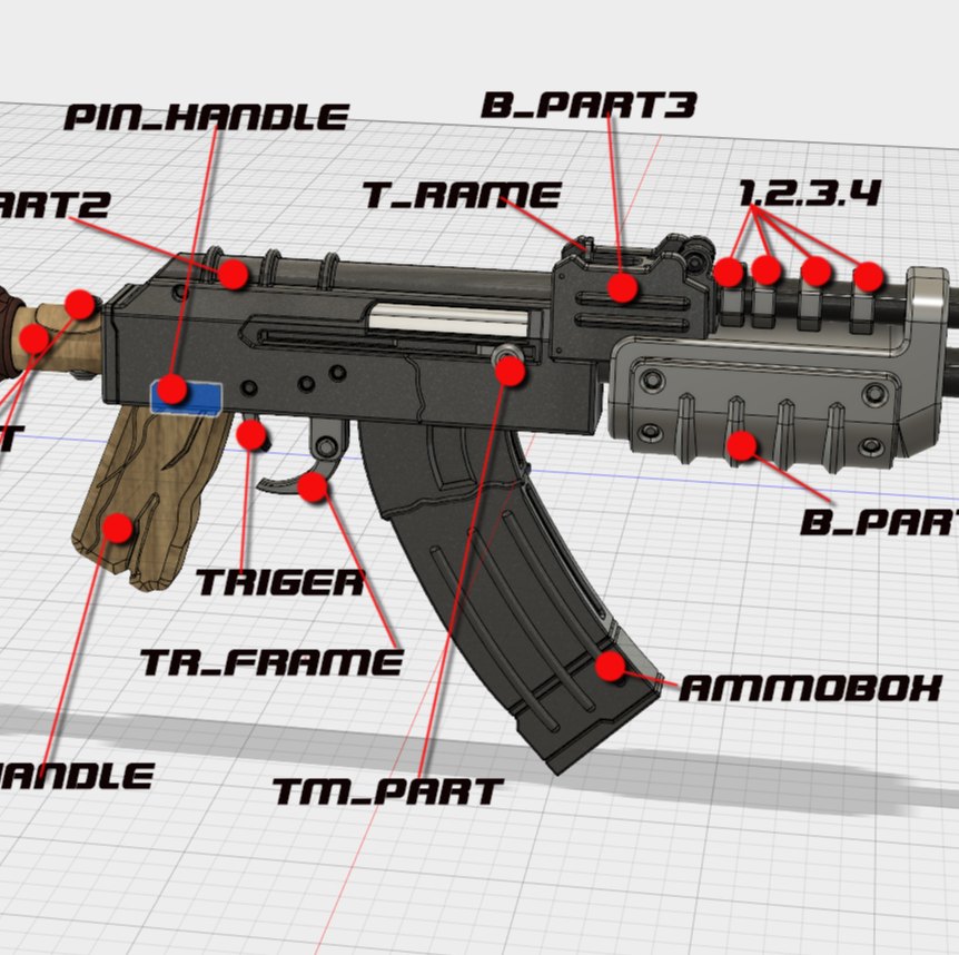 AK模型摆件 二次创作 - 来自 放飞自我 - MakerWorld