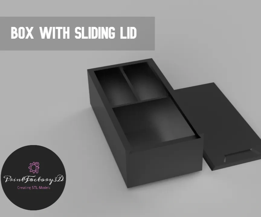 Box With Sliding Lid 来自 PrintFactory3D - MakerWorld