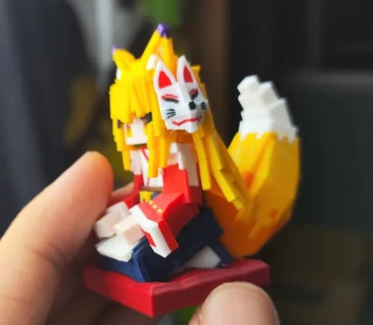 我的世界YSM酒狐蹲坐 - 免费 3D 打印模型 - MakerWorld