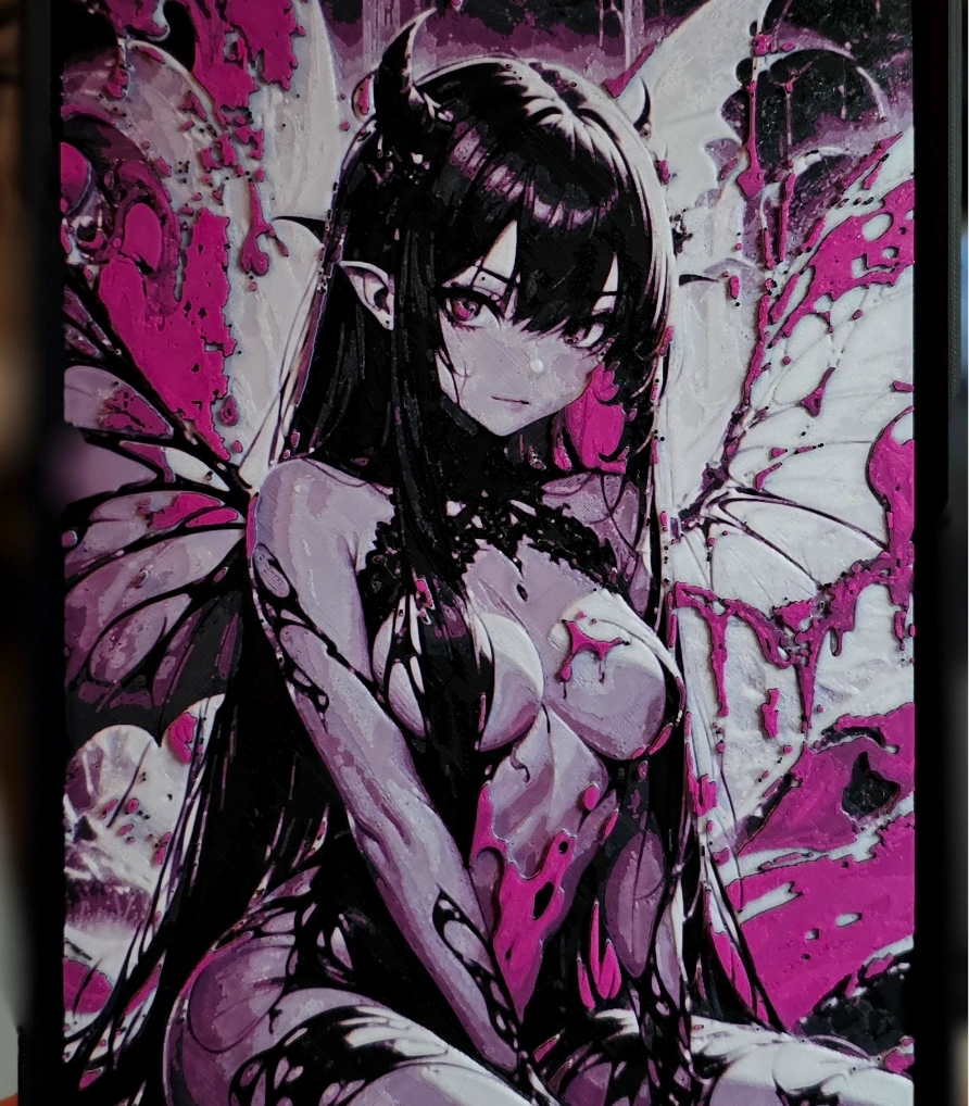 黑暗仙女 - HueForge 来自 C3D - MakerWorld