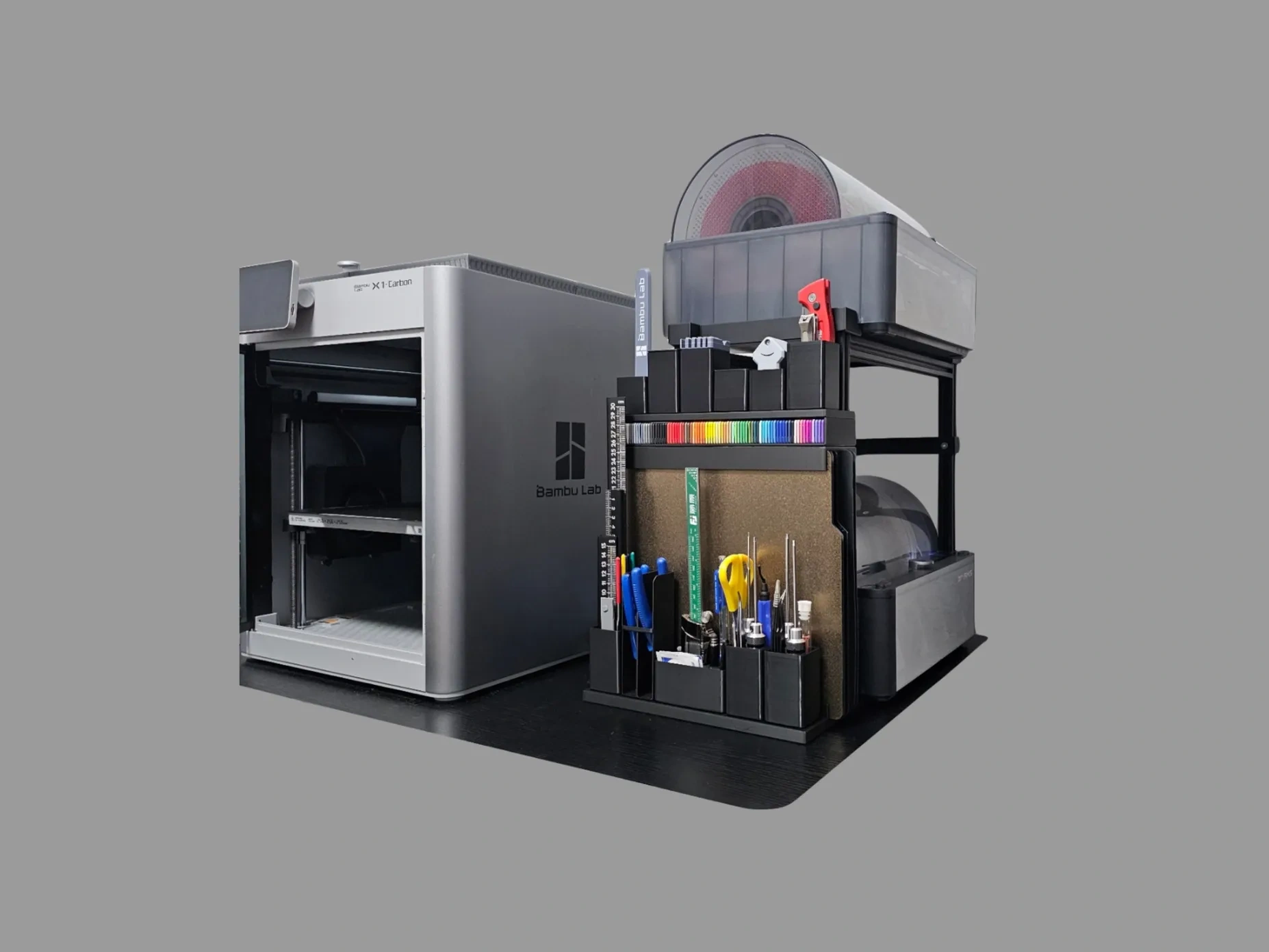 Multi AMS Universal Gridfinity+Swatch+Plate Stand 二次创作 - 来自 SThane ...