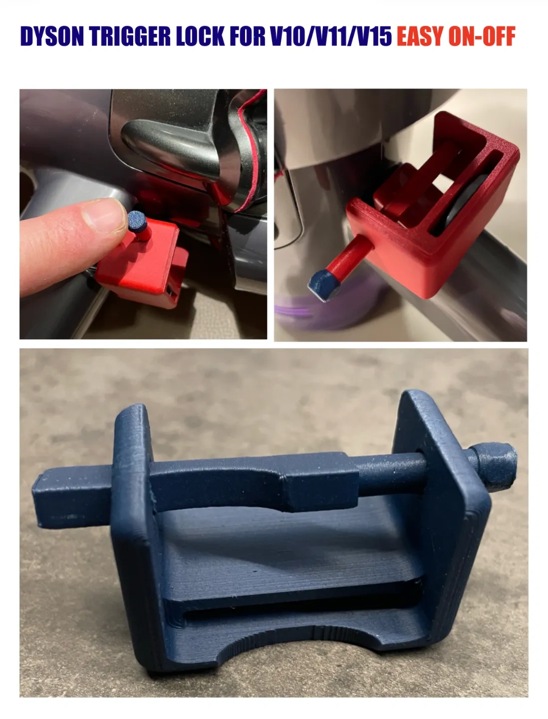 DYSON TRIGGER LOCK V10 / V11 / V15 来自 Tom3D - MakerWorld