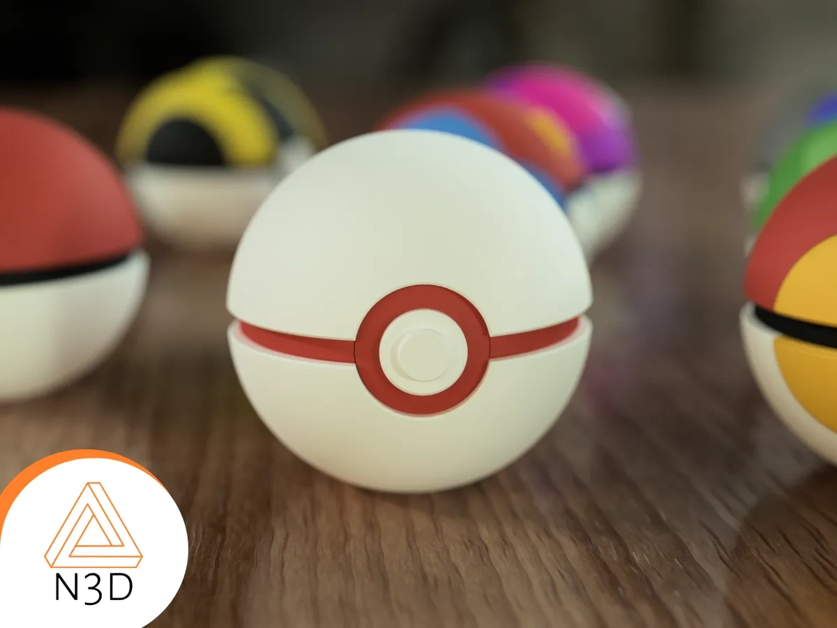 Premier Ball - Pokemon Pokeball 来自 N3D - MakerWorld