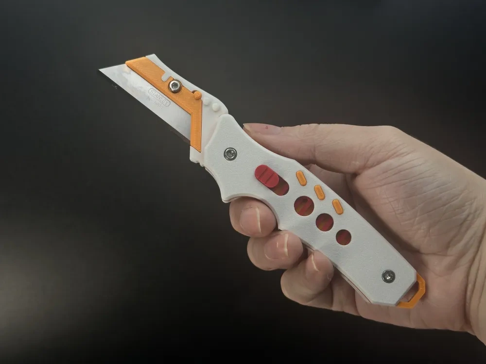 Hawk Lock Folding Utility Knife - Free 3D Print Model - MakerWorld
