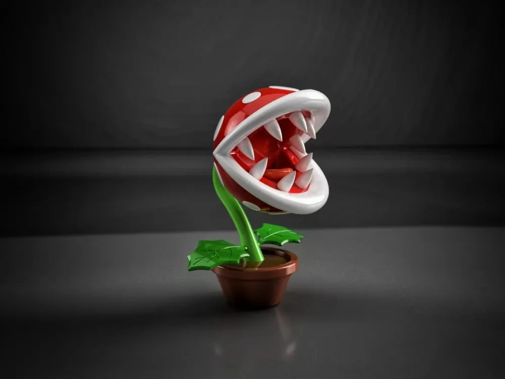 摇头晃脑的食人花 (no AMS) Bobblehead Piranha Plant 来自 wCHRGw - MakerWorld