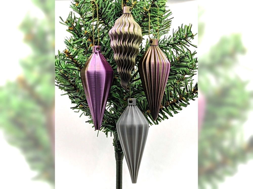 Teardrop Christmas Tree Ornaments 来自 Ken Mills - MakerWorld