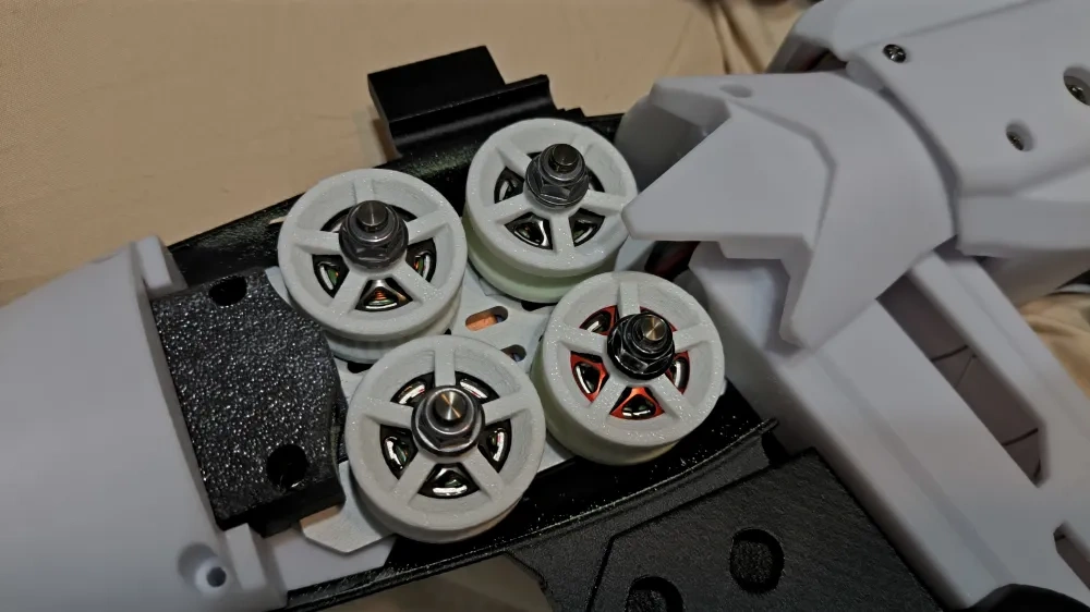 无刷飞轮 适配4种无刷电机 nerf flywheel 来自 烻lao MakerWorld：免费下载 3D 模型