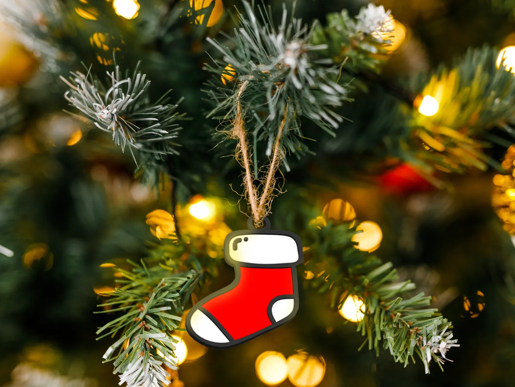 Christmas Stocking ornament - Easy Fast AMS Print 来自 SG3D - MakerWorld