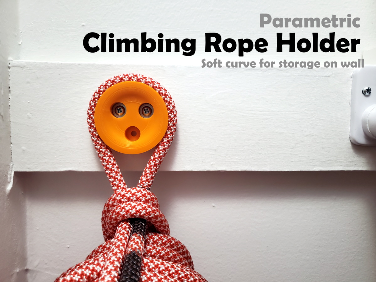 攀岩绳壁挂 - 参数化 - 免费 3D 打印模型 - MakerWorld
