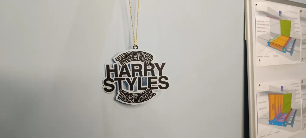 Harry Styles "TOGETHER" 粉丝应援牌挂牌 - 免费 3D 打印模型 - MakerWorld