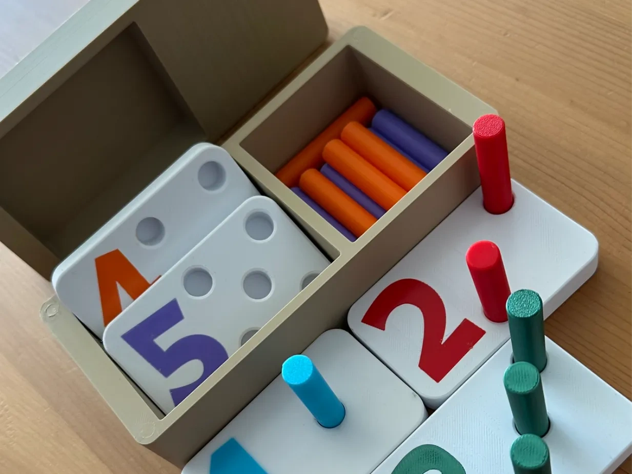 Montessori Style Numbers with box 来自 CutMaster - MakerWorld