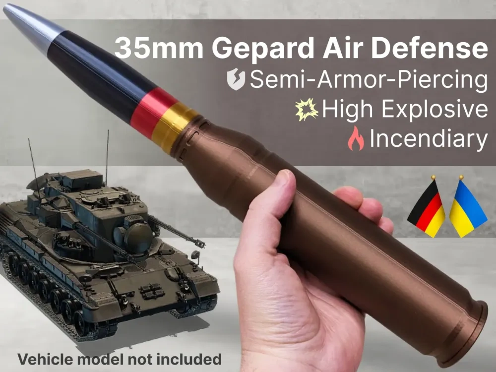 35mm Gepard Air Defense Round used in Ukraine 来自 Rexi Labs - MakerWorld
