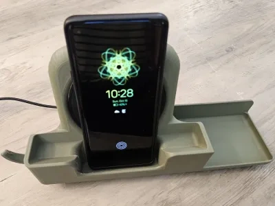 Android Wireless Charging Phone Stand 来自 Mahdi Edraki - MakerWorld