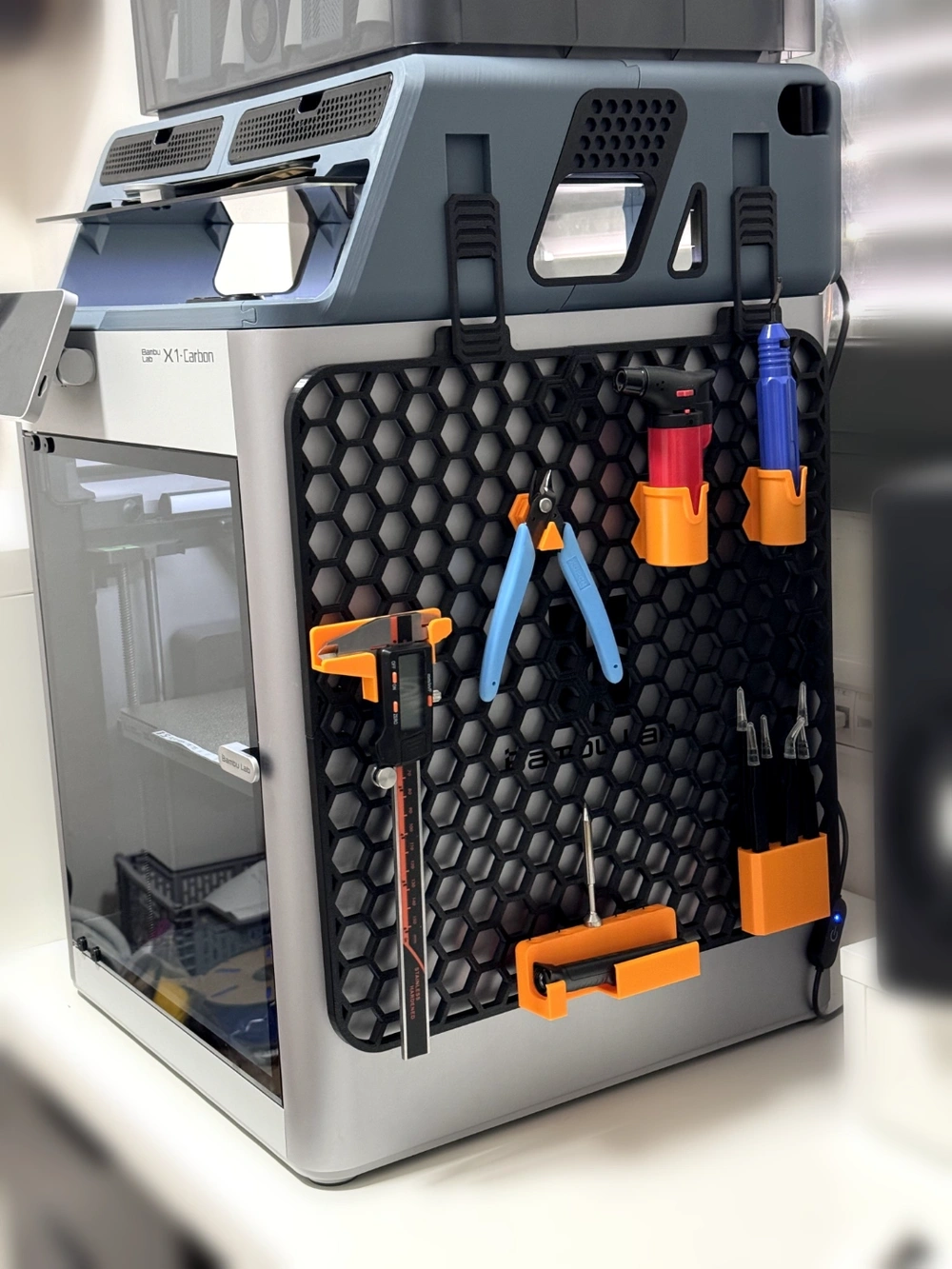 HSW for AMS Riser V2（蜂窝式储物墙） 来自 Yoav Kadosh - MakerWorld