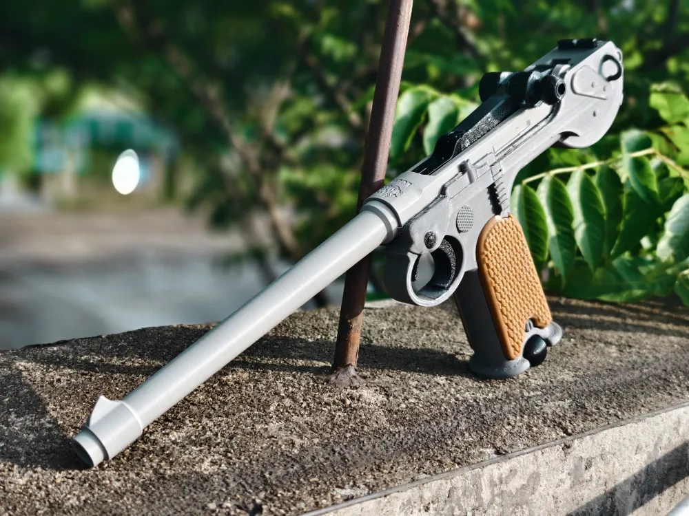 一战Borchardt C93经典玩具模型（P08的前身）（不能发射） 来自 补补觉去 MakerWorld：免费下载 3D 模型