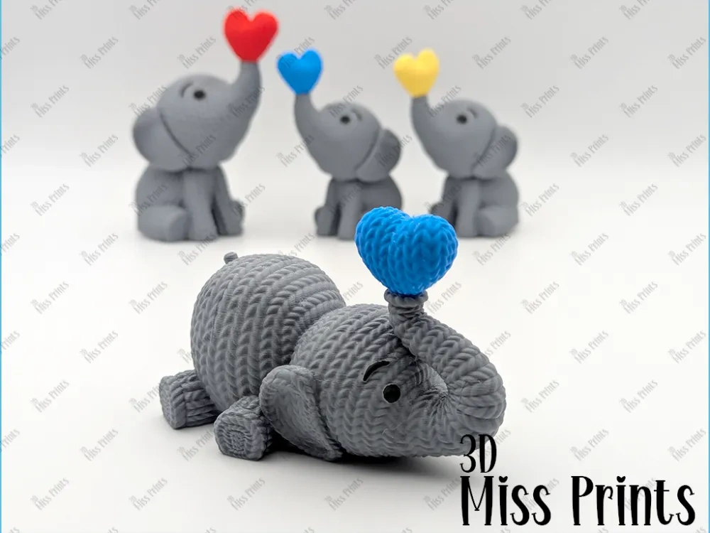 编织小象吹心（二号） 来自 3dMissPrints - MakerWorld
