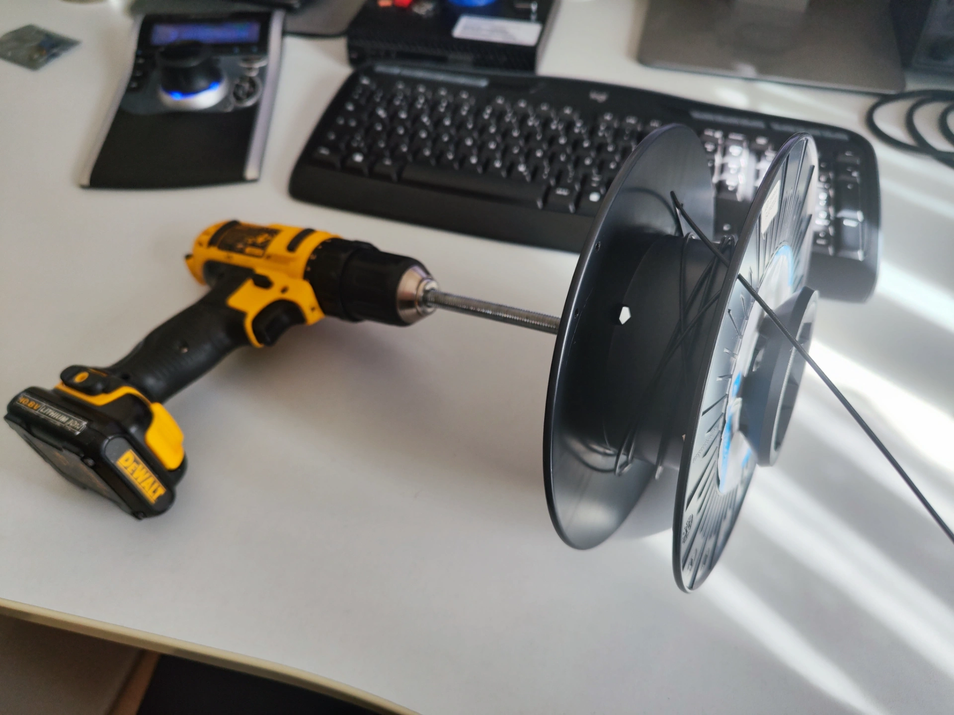 Hex Spool for Drill Chuck Filament Winder (Remix) 二次创作 - 来自 julienk0 ...