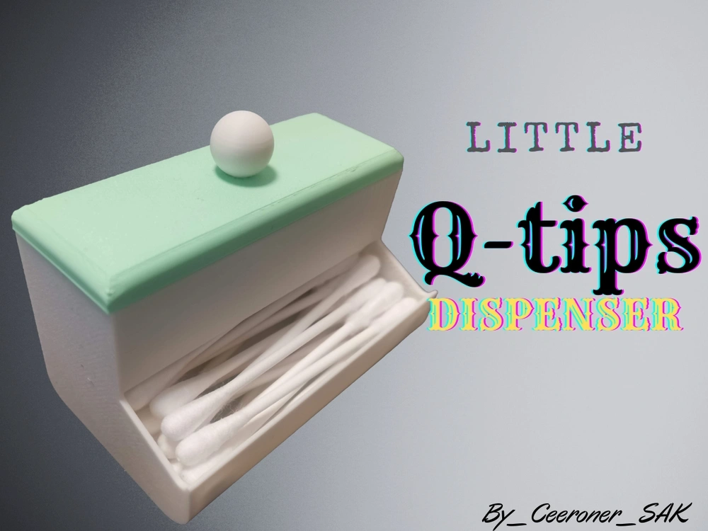 little q-tips dispenser 来自 Ceer_oner - MakerWorld