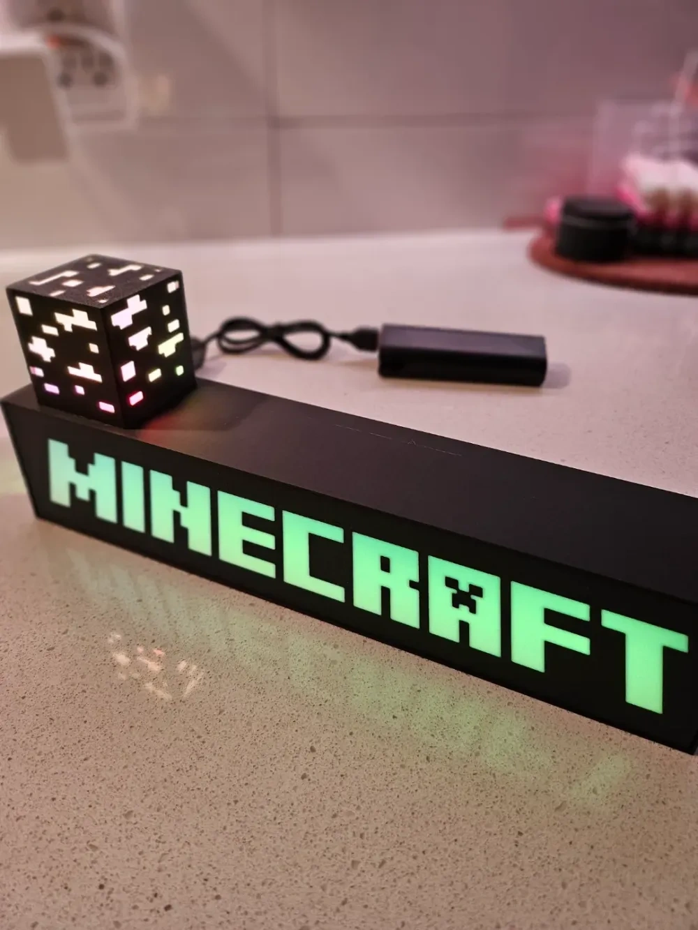 Minecraft Ore lightbox / LED Lamp 来自 Tommy Gun - MakerWorld