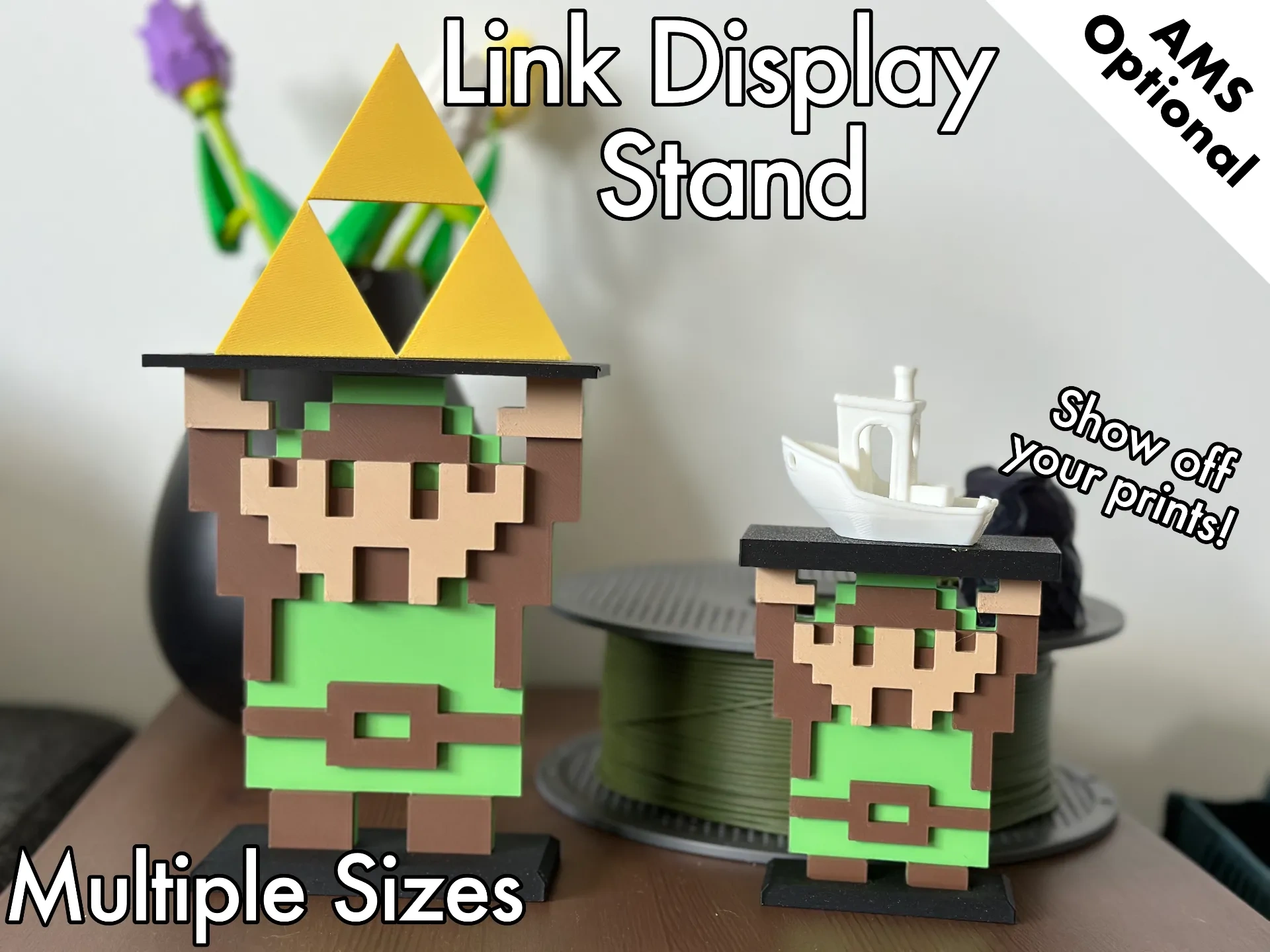 8bit Link Display Stand - Legend of Zelda 来自 phillip - MakerWorld