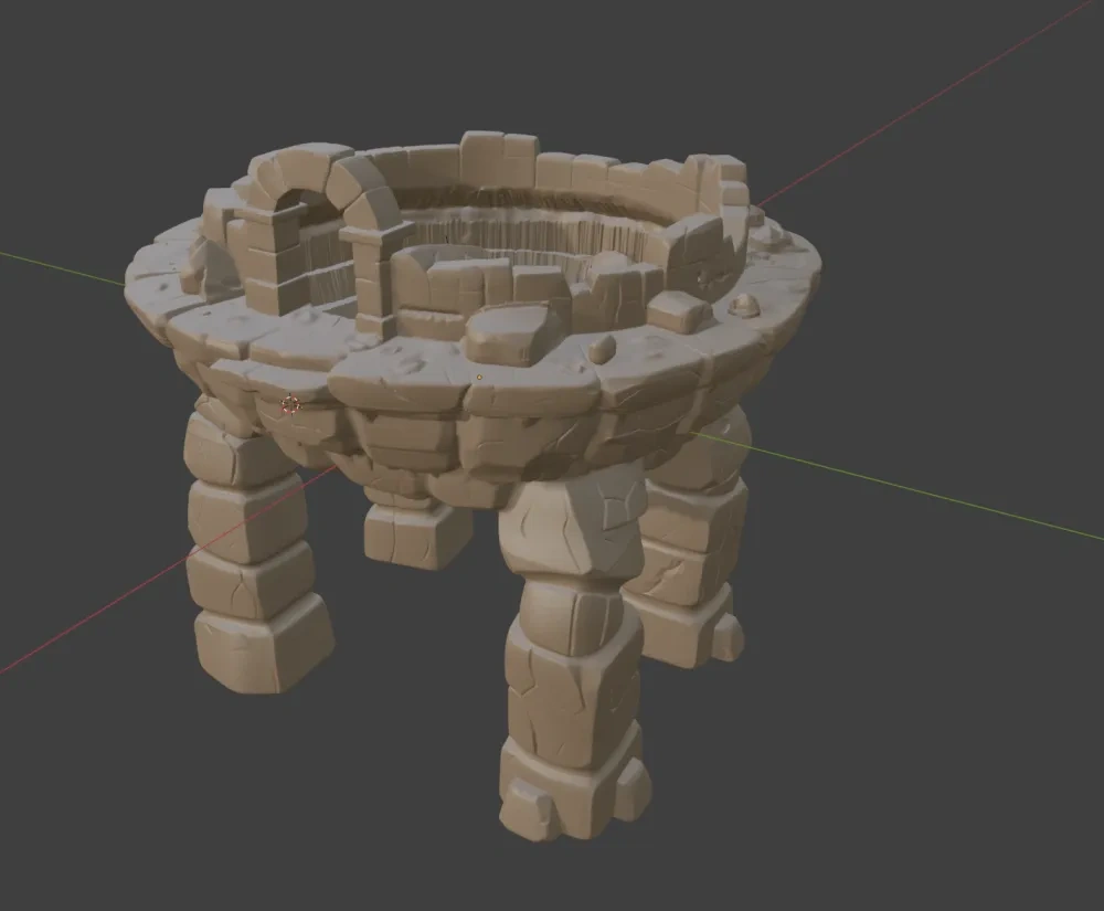 行走的陵墓遗迹 - 水族箱花盆 - 免费 3D 打印模型 - MakerWorld