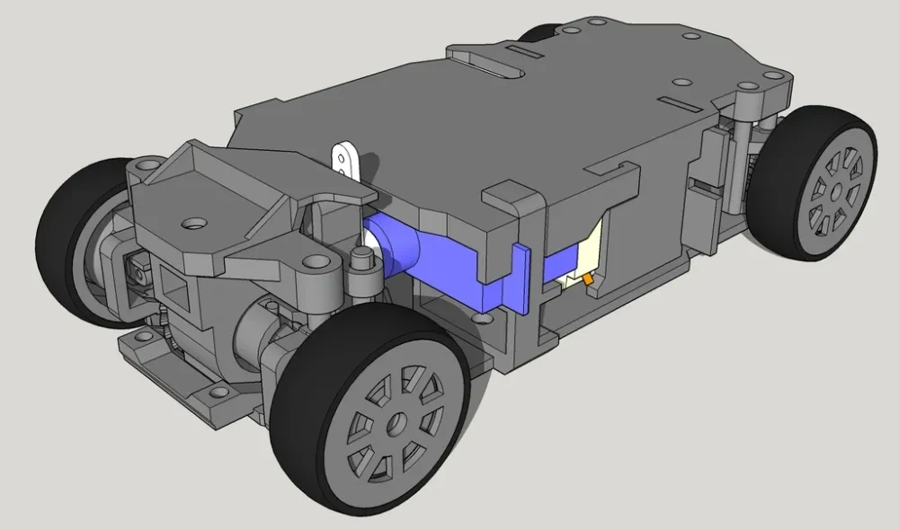 Fully Printed 4WD Drift Car Chassis - 1:28 Scale 来自 AlexY_MakerWorld：免费 ...