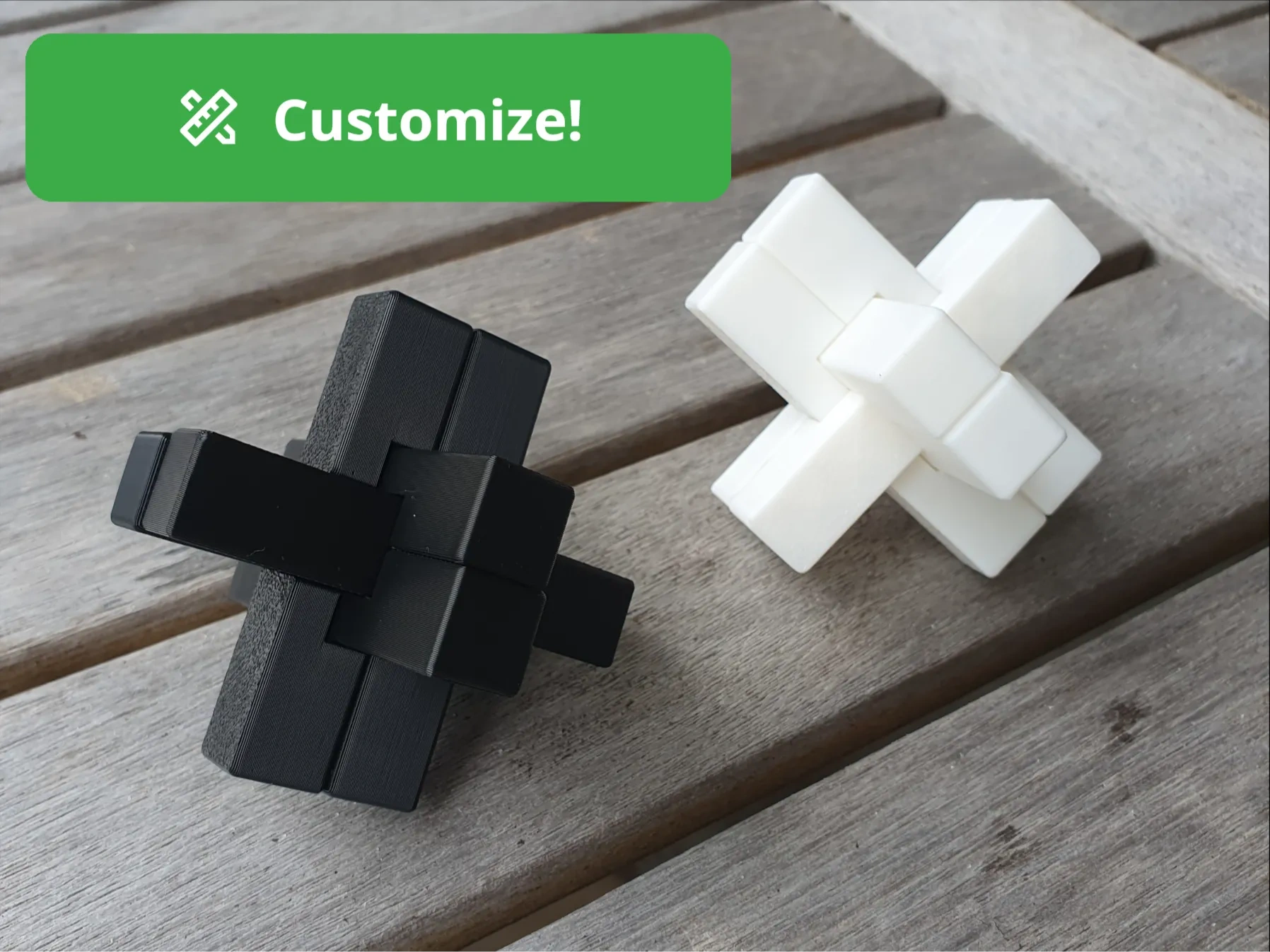Burr puzzle (customizable) 来自 FiggeFilament - MakerWorld