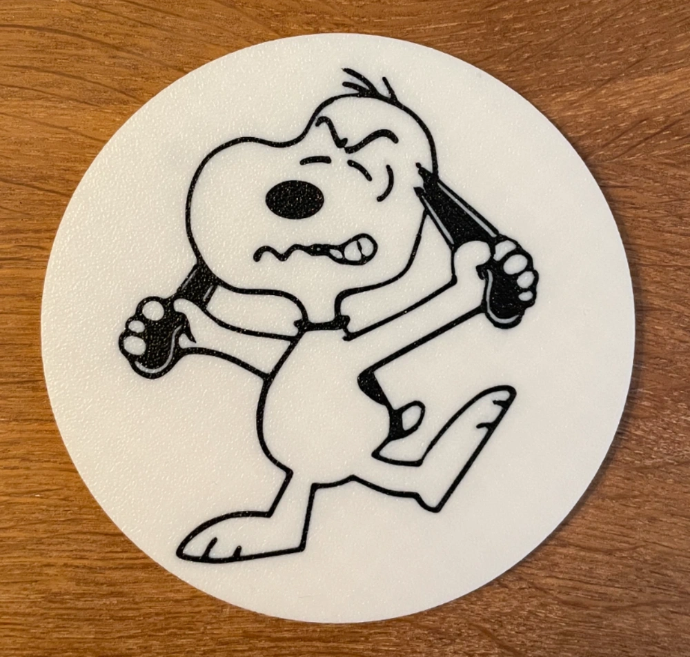 Angry Snoopy Coaster / Charlie Brown / Beverage 来自 3D Prints This Week ...
