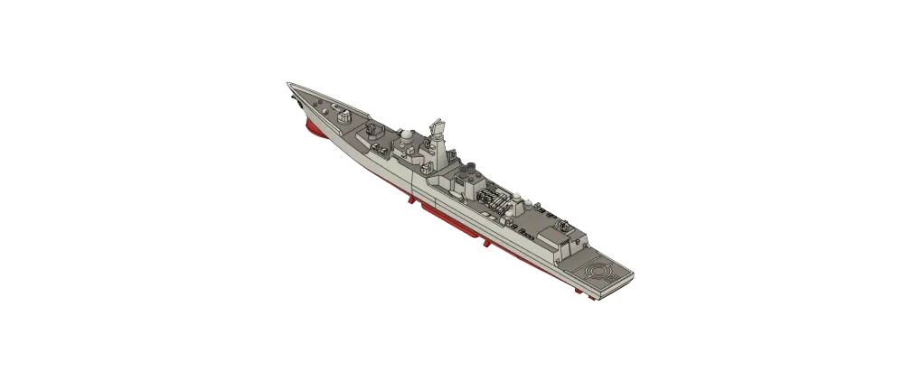 052B 广州舰 & 052C 兰州舰 来自 redghost13 MakerWorld：免费下载 3D 模型