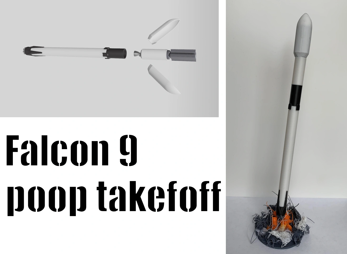 SpaceX Falcon 9 poop takeoff 来自 Mo2408 - MakerWorld