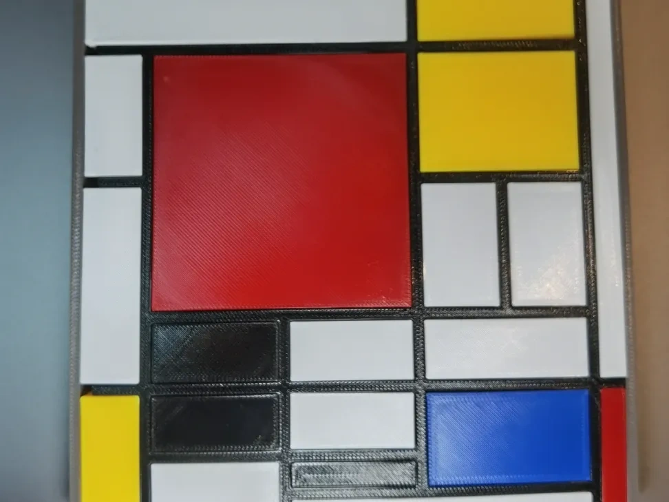 蒙德里安-红蓝黄构图拼图 来自 sexymiao - MakerWorld