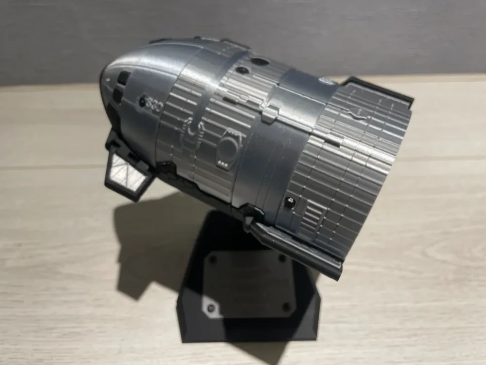 HAN SD 可动式SpaceX星舰S30玩具+展示架 来自 HAN design - MakerWorld
