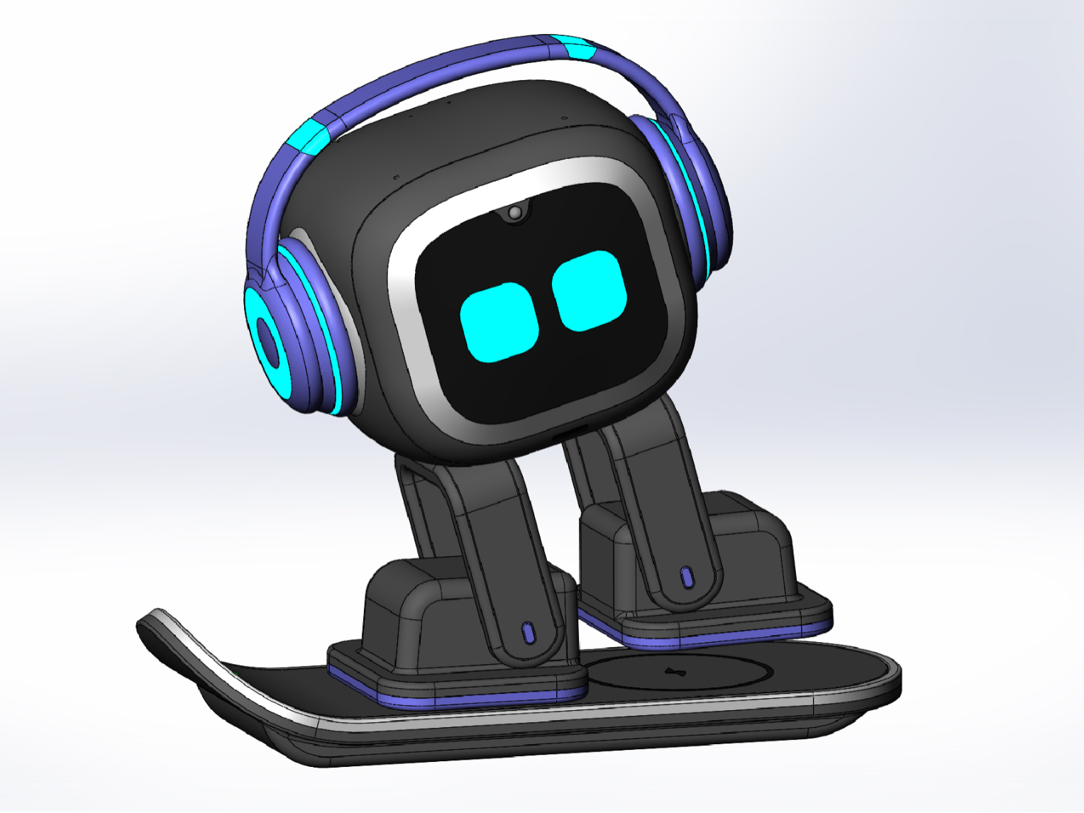 emo单实体机器人摆件 一体打印 不动 来自 只爱我老婆 MakerWorld：免费下载 3D 模型