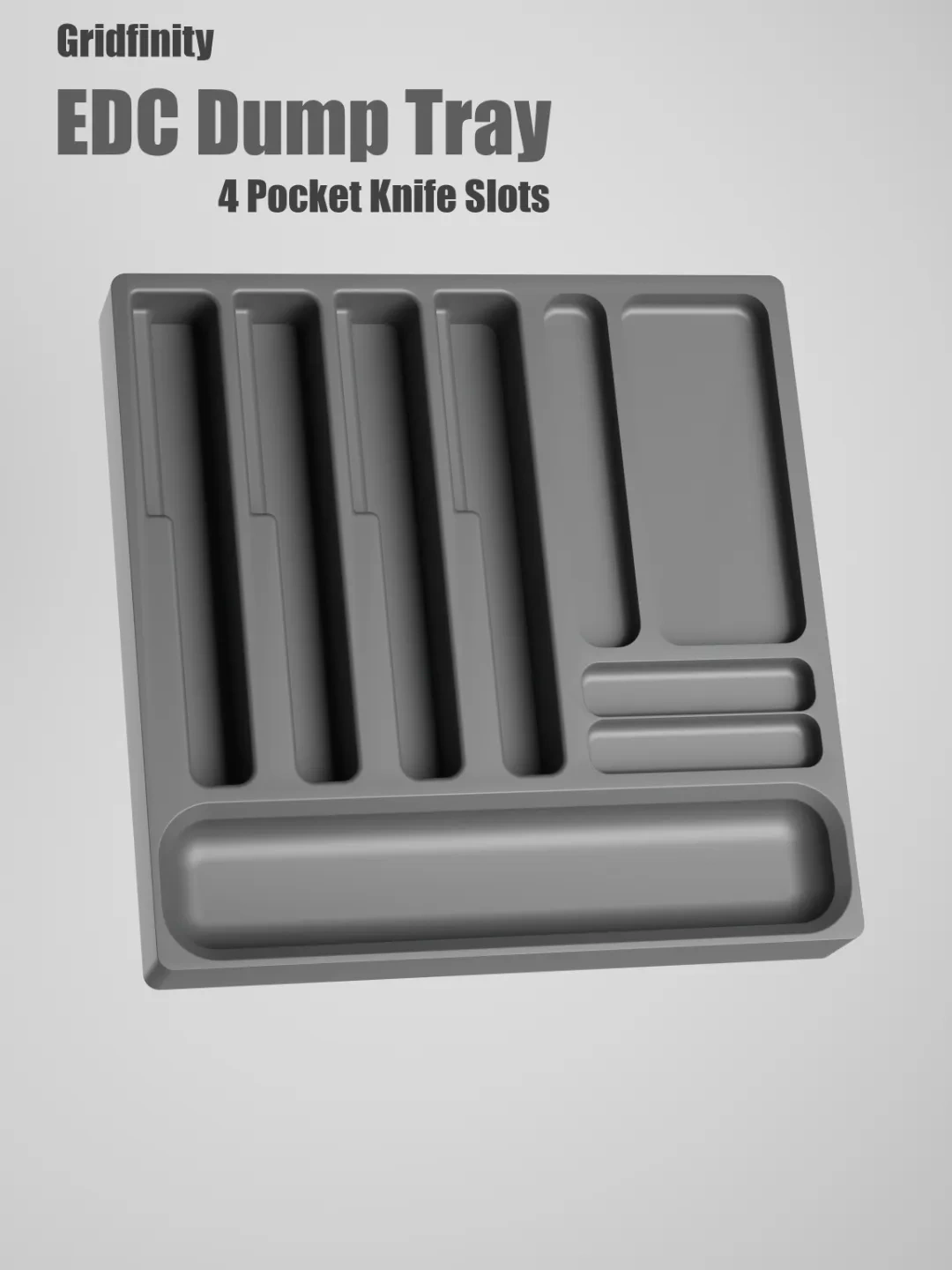 Gridfinity EDC Dump Tray 来自 James3Design - MakerWorld