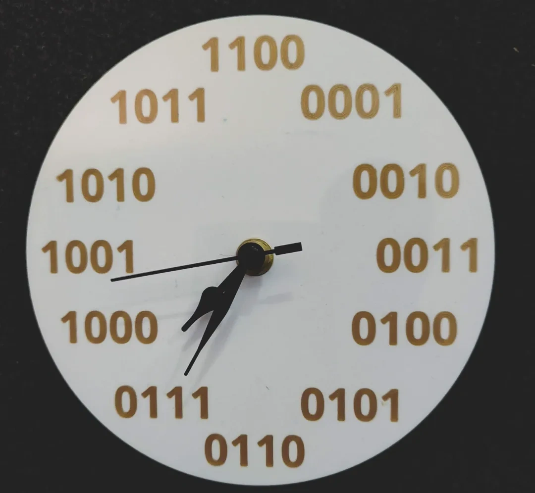 Wall Clock - Binary Numbers 来自 MS3Dprint.sk - MakerWorld